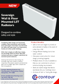 Sovereign wall- and floor-mounted convector radiators | Contour Heating ...