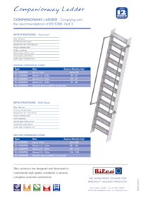 Companionway fixed vertical ladder | Bilco UK | ESI Building Design
