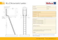 Type BL-Z retractable ladder (optional retractable door) | Bilco UK ...