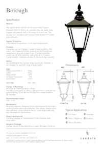 Borough LED street lighting | Candela Light | ESI External Works
