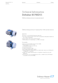 Deltabar M PMD55 differential pressure transmitter | Endress+Hauser | ESI Enviropro