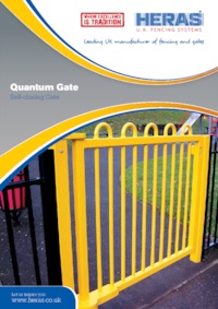 Quantum (RoSPA compliant / DDA) self-closing play gate | Heras UK | ESI ...