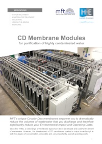 CD membrane modules for contaminated water purification | H+E UK | ESI ...
