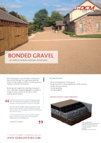 Bonded gravel surfacing | DCM Surfaces | ESI External Works