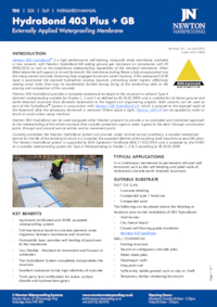 HydroBond 403 Plus, hydrophilic and bonding membrane | Newton ...