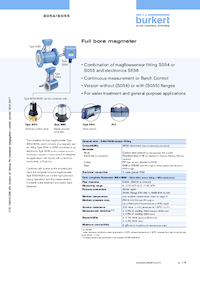Type 8054 - full bore mag flowmeter | Bürkert Fluid Control Systems ...