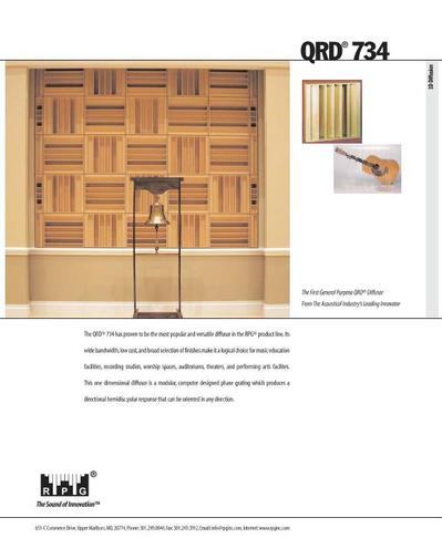 RPG Diffuser System Waveform QRD734 Bicubics Spline | Acoustic GRG ...