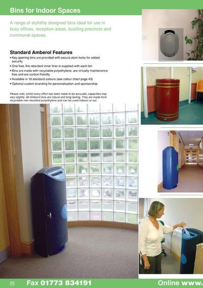 Westminster Recycle indoor recycling bin (RCY-1P) | Amberol | ESI ...