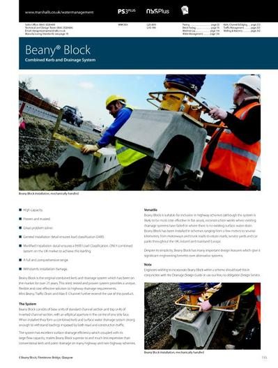 Beany Block combined kerb and drainage | Marshalls | ESI External Works