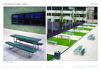 Sheldon Recycled Plastic Picnic Table - SPT310 | Langley Design Street Furniture | ESI External ...
