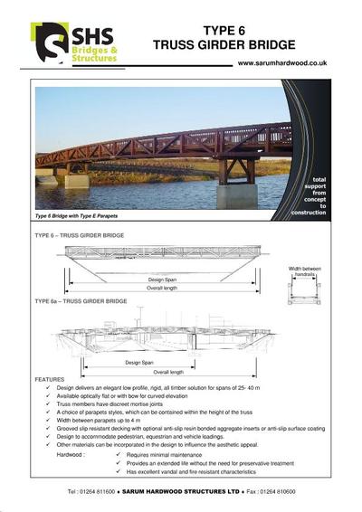 Truss girder timber bridges | Sarum Hardwood Structures | ESI External ...