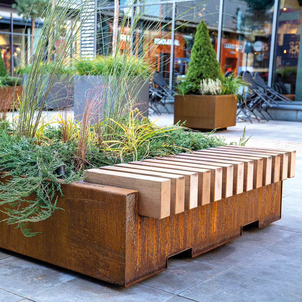 Rough&Ready Big Green Benches | Streetlife | ESI External Works