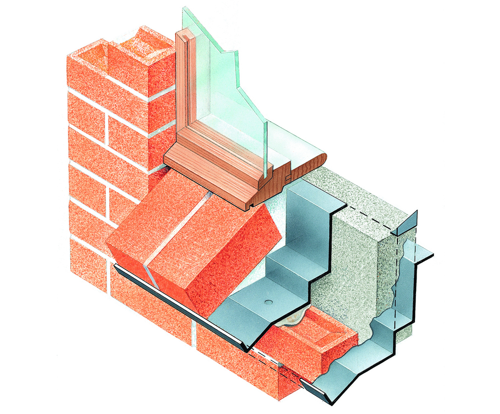 Type U cavitray for under brick or tile sills | Cavity Trays | ESI ...