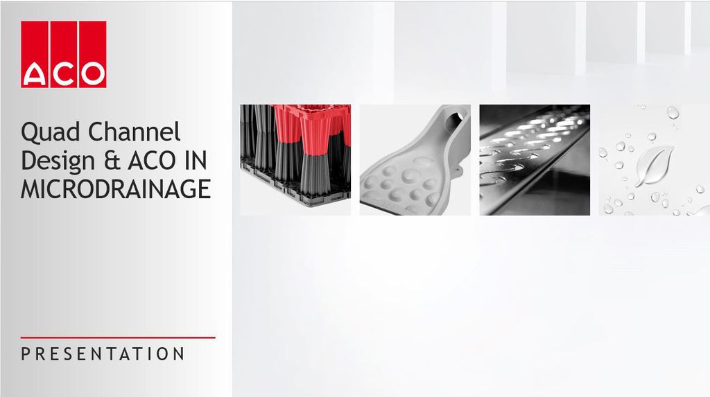 Quad channel design, ACO in Microdrainage | ACO Water Management | ESI ...