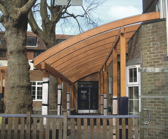 Bespoke timber covered walkways | Setter Shelters | ESI External Works