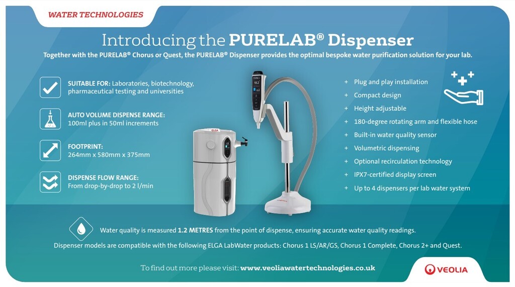 PURELAB Dispenser - ultrapure water for laboratories | Veolia Water ...