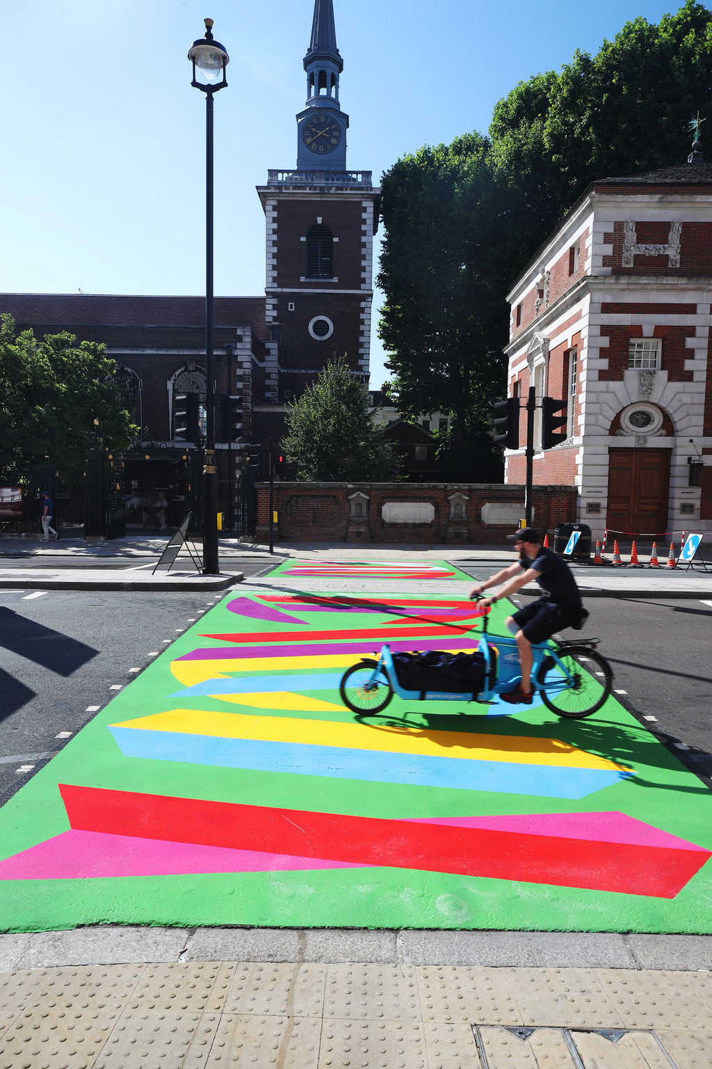 Artistic markings for road crossings - Piccadilly | Geveko Markings ...