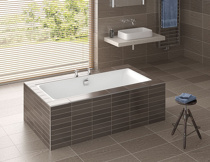 Serenity double-ended rectangular bath | Design & Form | ESI Interior ...