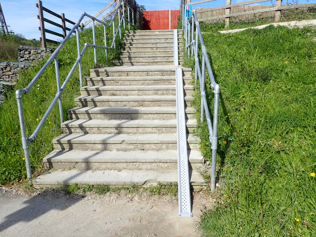 Cycle wheeling ramps for stairways | Cycle-Works | ESI External Works