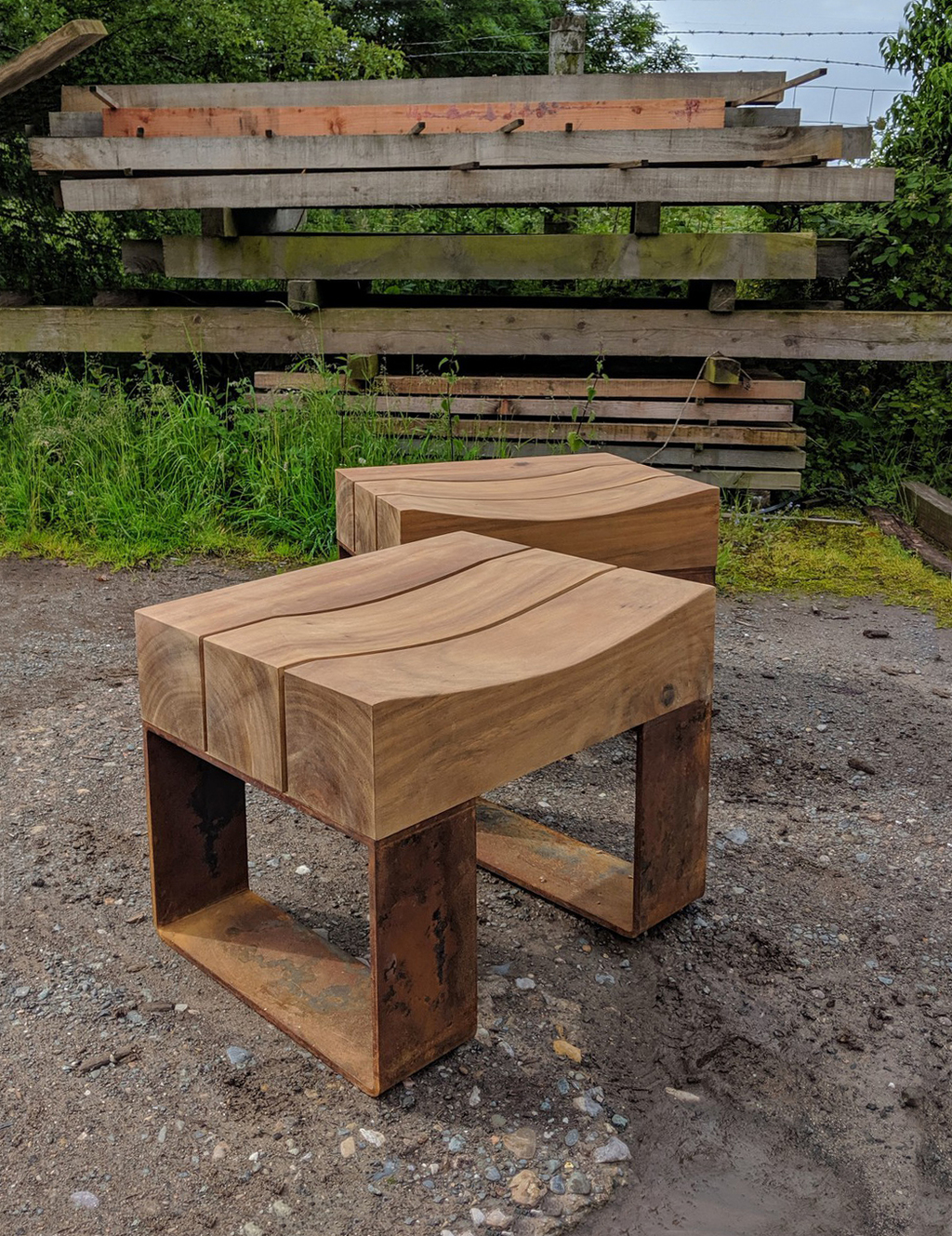 Type 7 up-cycled greenheart timber seat | Chris Nangle Furniture | ESI ...