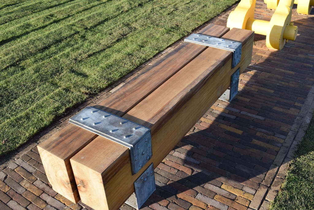 Bespoke greenheart timber benches - Dock Museum, Cumbria | Chris Nangle ...