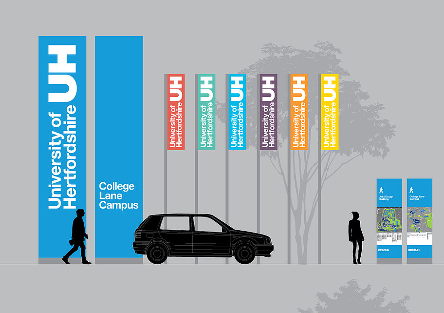 Kara wayfinding signage for University campus | fwdesign | ESI External ...