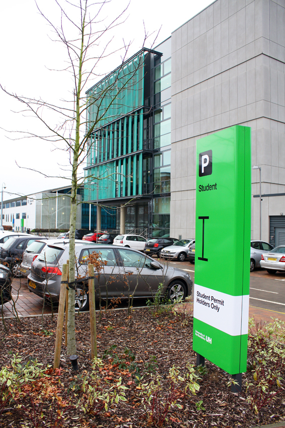 Kara wayfinding signage for University campus | fwdesign | ESI External ...