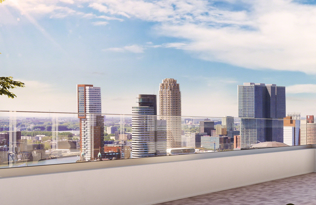 Easy Glass Up glass railing for low parapet walls | Q-railing | ESI ...