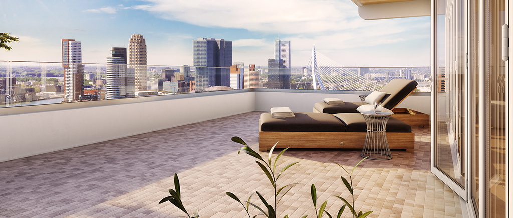 Easy Glass Up glass railing system for parapet walls | Q-railing | ESI ...