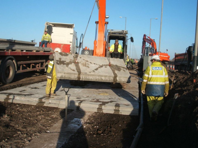 Precast concrete utility impact protection slabs | Elite Precast ...