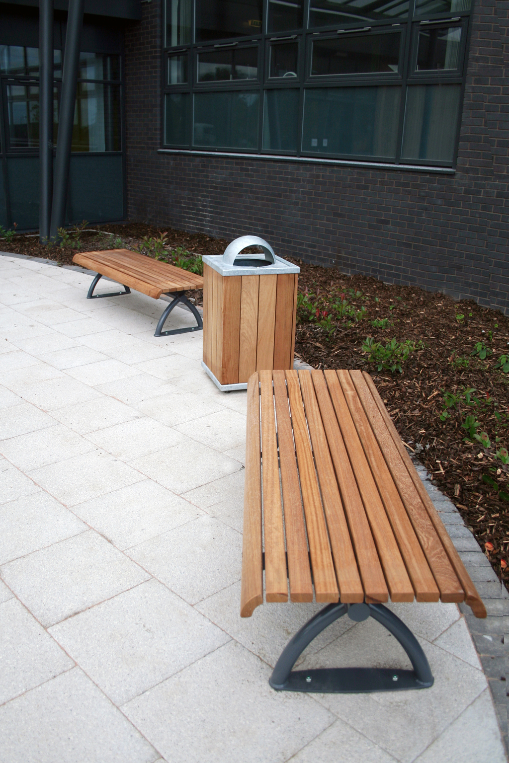 Langley Hardwood Iroko Bench - LBN106 | Langley Design Street Furniture ...