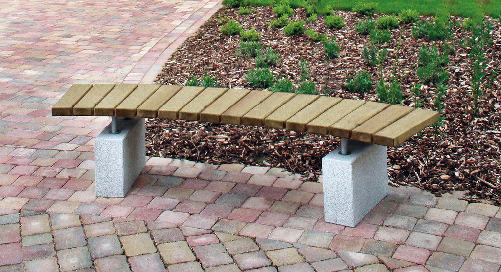 Sheldon Curved Plinth Mounted Bench - SBN305 | Langley Design Street ...