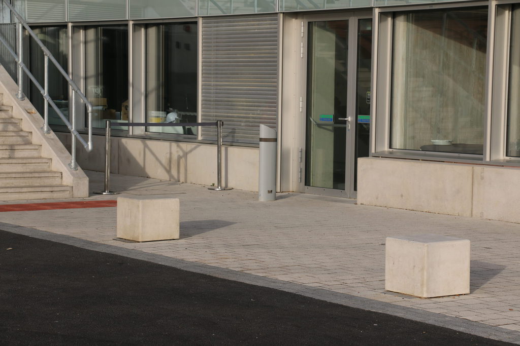 Concrete seating cubes for seafront pedestrian area | Langley Design ...