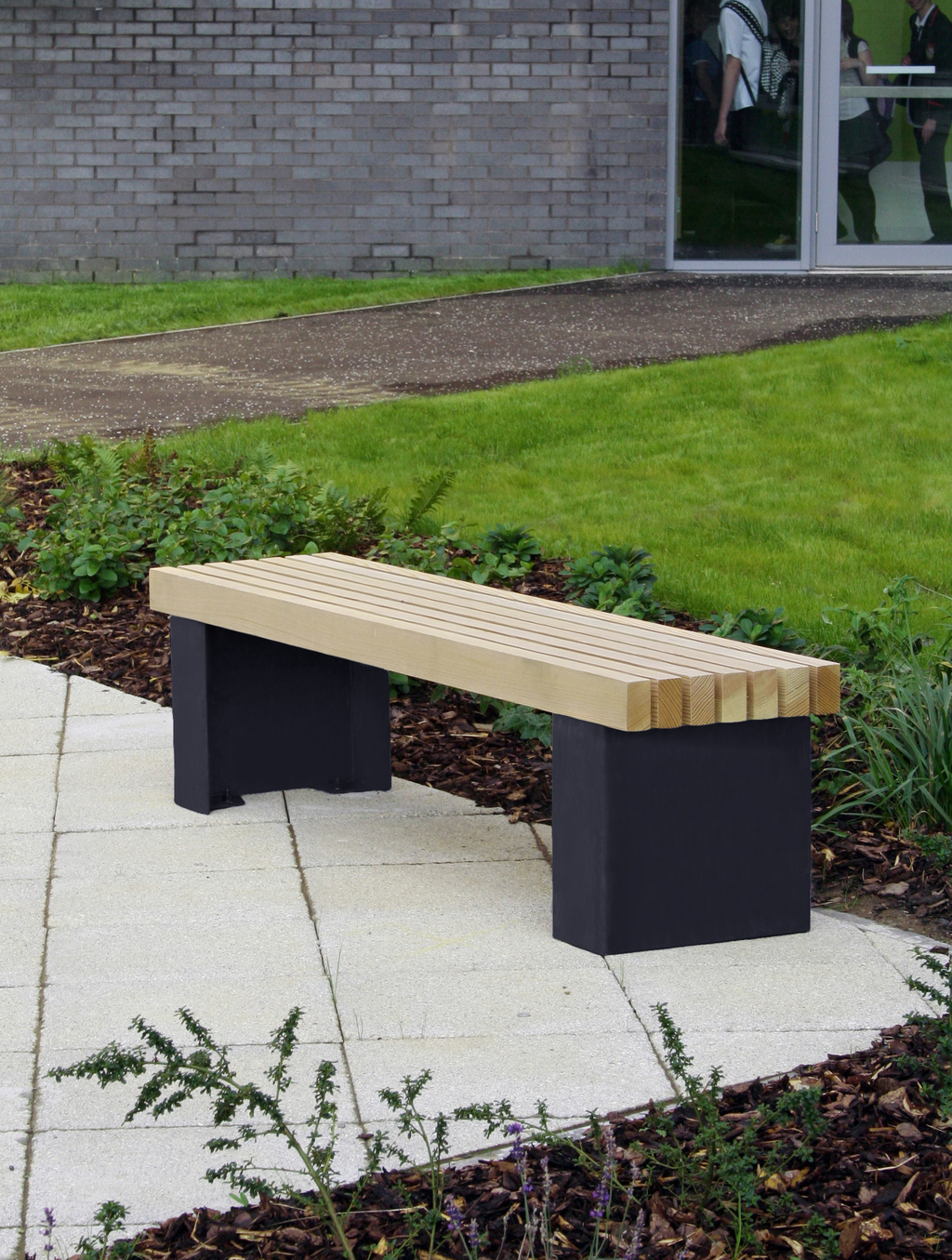 Langley Bench with Steel Plinth Type Legs - LBN107 | Langley Design ...