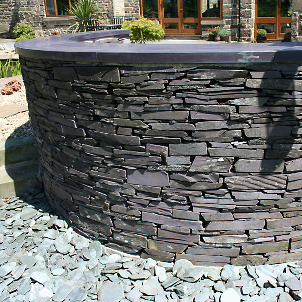 Natural slate walling | Derbyshire Specialist Aggregates | ESI Building ...