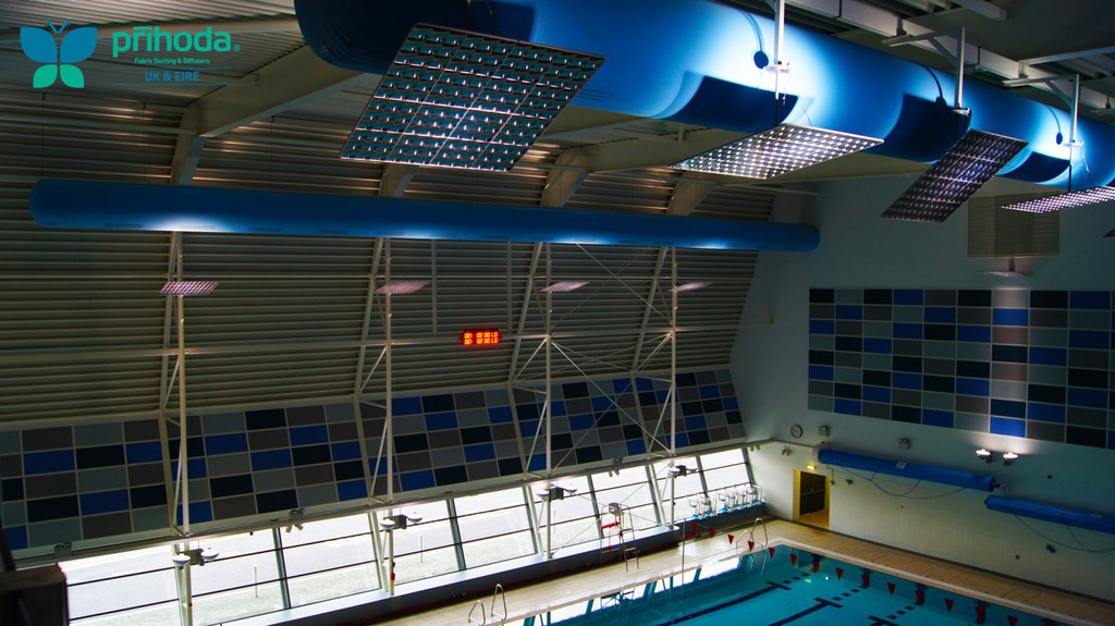 Fabric ducting for swimming pools | Prihoda UK Ltd | ESI Building Services