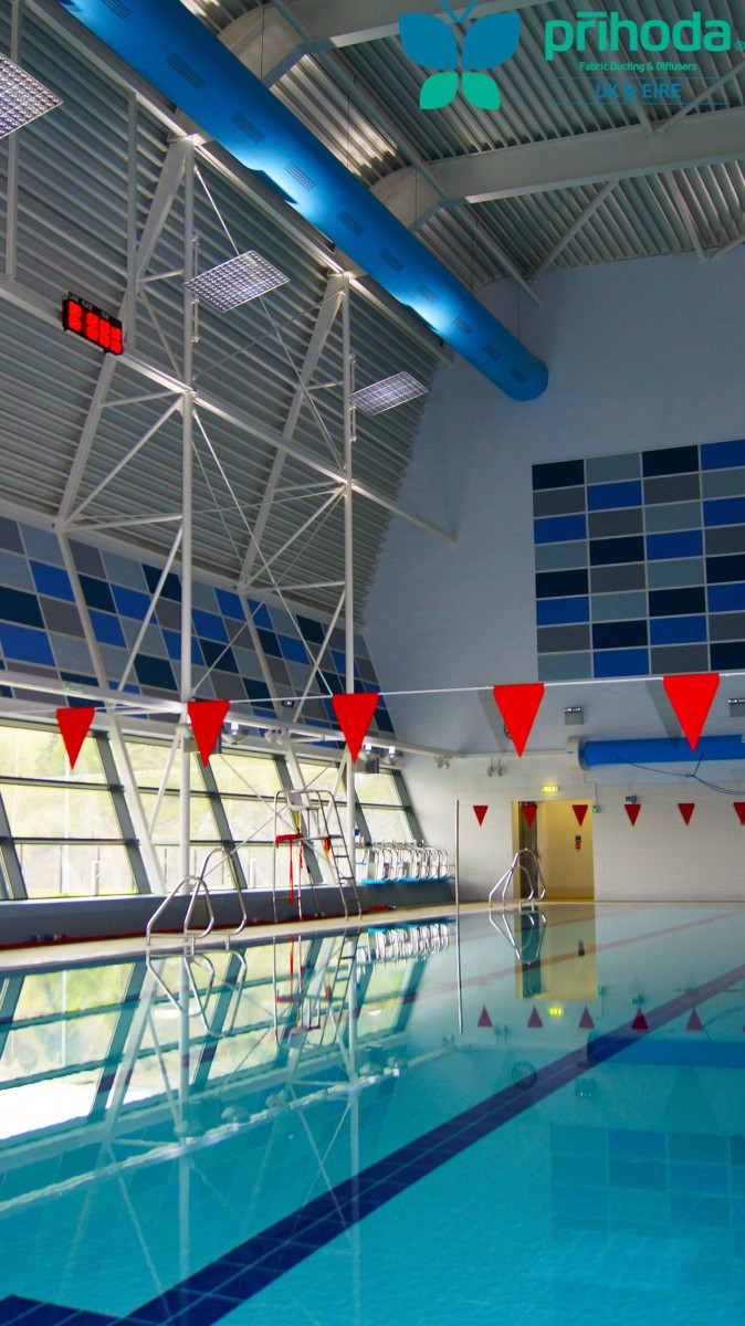 Fabric ducting for swimming pools | Prihoda UK Ltd | ESI Building Services