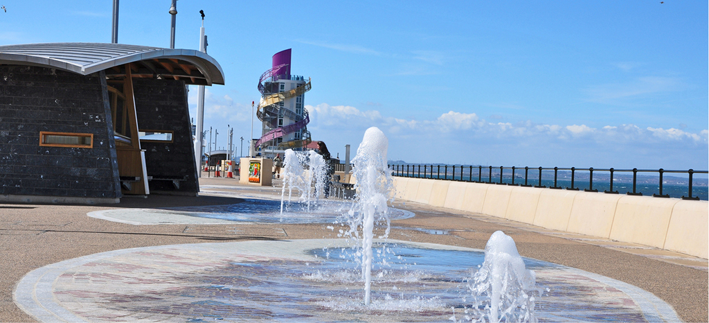 Decorative plaza feature, Redcar seafront | Fountains & Features Ltd ...