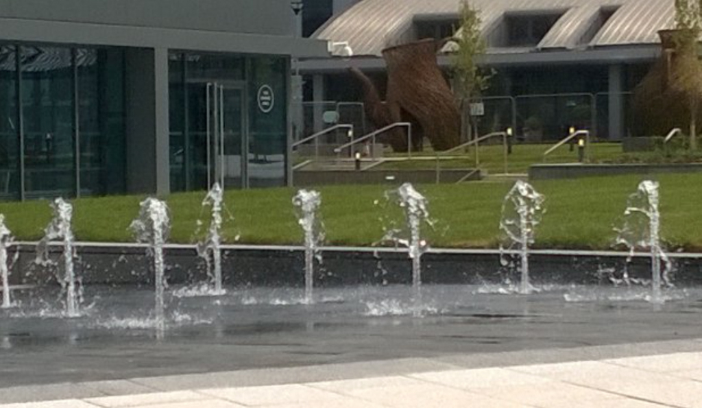 12 bubbling jet water feature for World of Wedgwood | Fountains ...