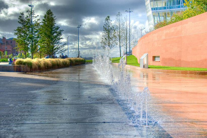 Fountains and pools, Liverpool One Paradise Street | Fountains Direct ...