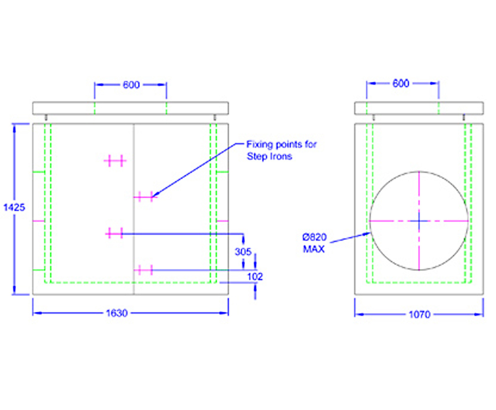 Chieftan inspection chamber 1630 x 1070 x 1425 | Althon | ESI External ...