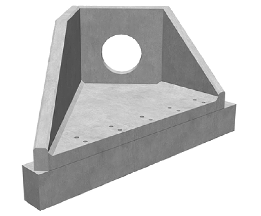 Angled precast concrete headwalls | Althon | ESI External Works