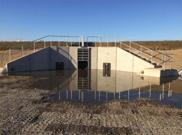 Bespoke precast concrete headwalls | Althon | ESI External Works