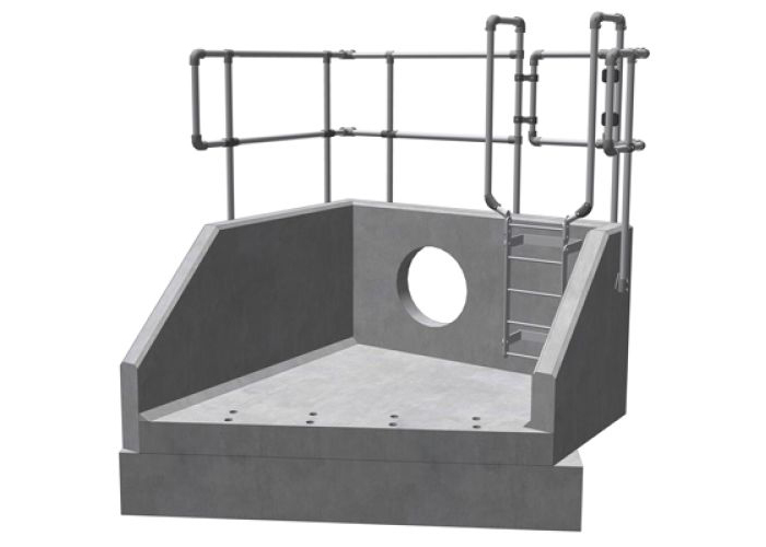 RSFA20 rectangular precast concrete headwall | Althon | ESI External Works