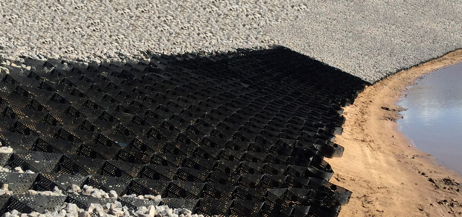 Geoweb® Geocell Slope and Channel Protection system | Greenfix Soil ...
