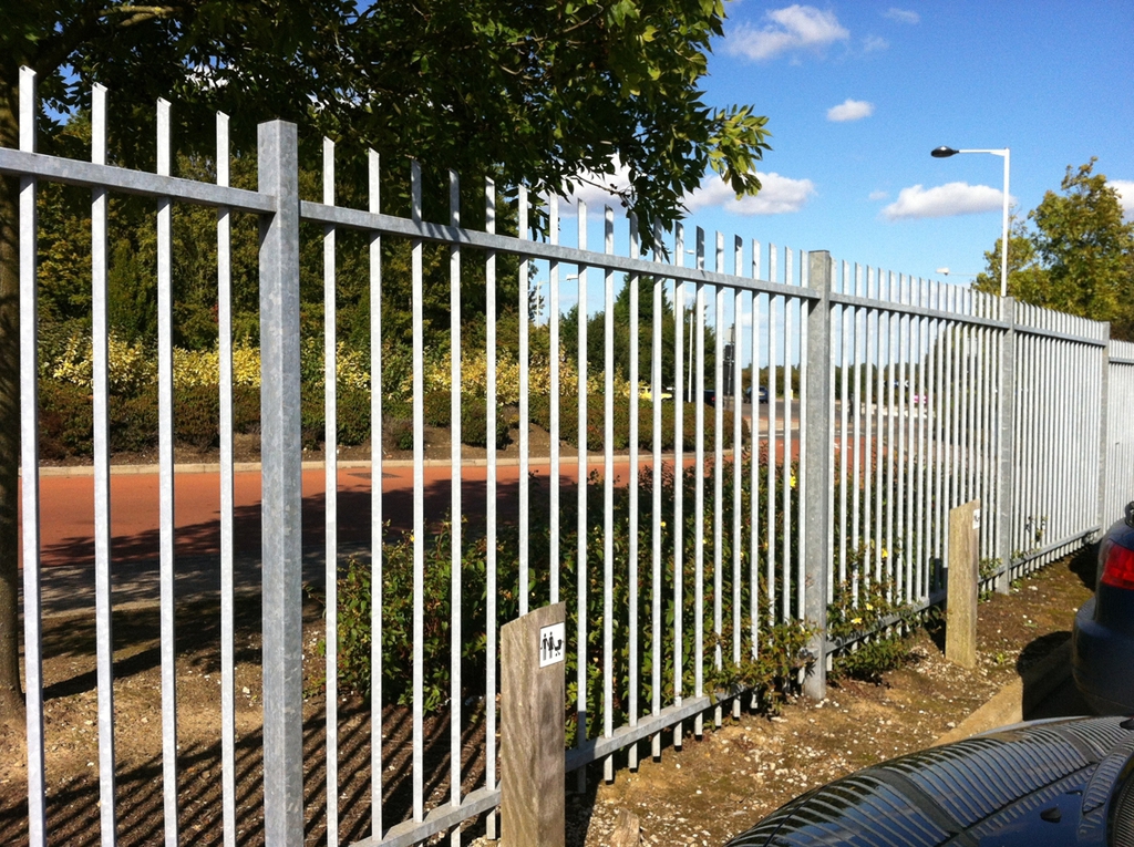 Barbican® square pale vertical bar fencing | Jacksons Fencing | ESI ...
