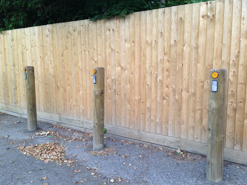 Jakure® treated timber bollards - square/machine rounded | Jacksons Fencing | ESI External Works