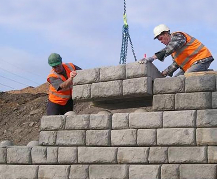 Redi-Rock™ modular retaining wall system | Marshalls CPM | ESI External ...