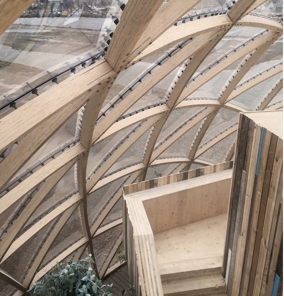 Sustainable timber beams create dome-shaped pavilion | Metsä Wood UK ...