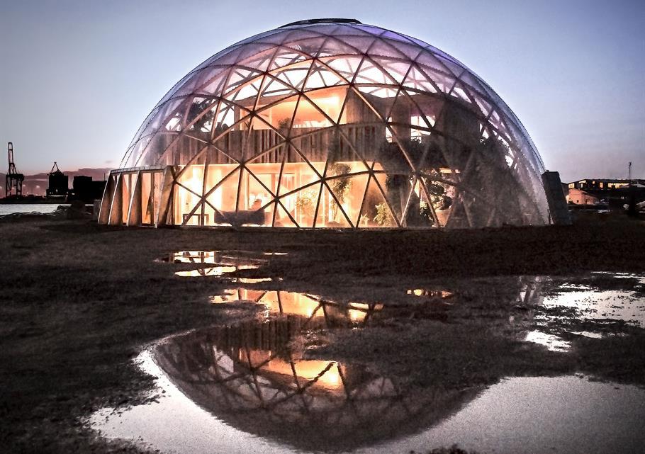 Sustainable timber beams create dome-shaped pavilion | Metsä Wood UK ...